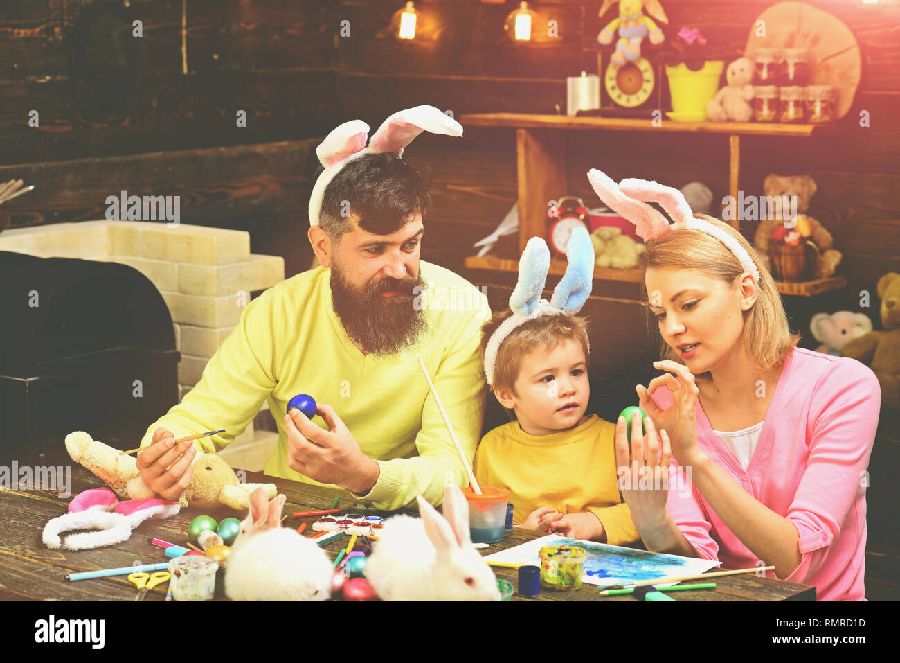 Easter bunny costume and fake bunny ears Stock Photo - Alamy