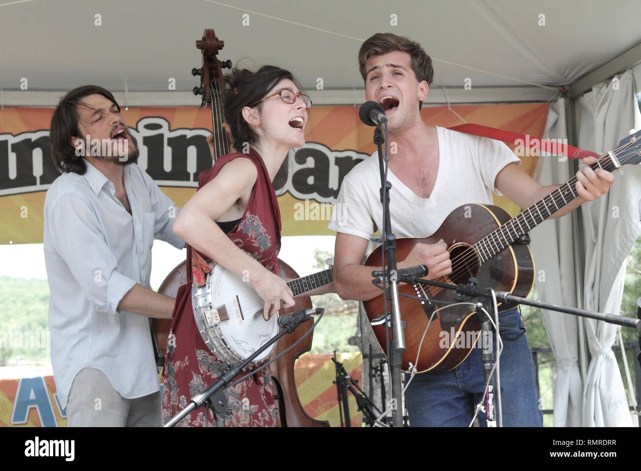 The Spirit Family Reunion is shown performing on stage during a "live ...