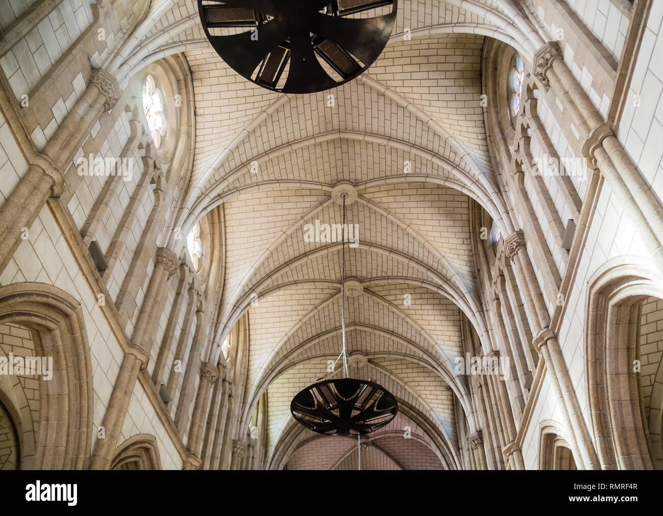 Interior of Church of the Sacred Heart (Eglise du Sacre-C?ur). Pont ...