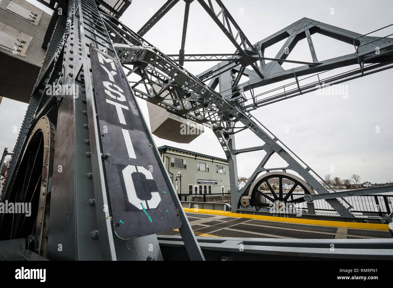 Mystic river bascule bridge hi-res stock photography and images - Alamy