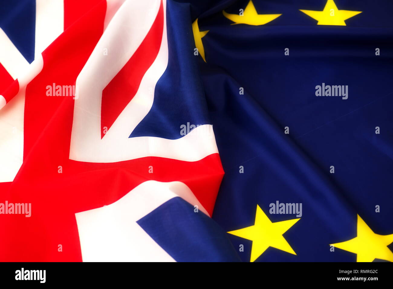 EU Union Jack flag European Union British flag Stock Photo - Alamy