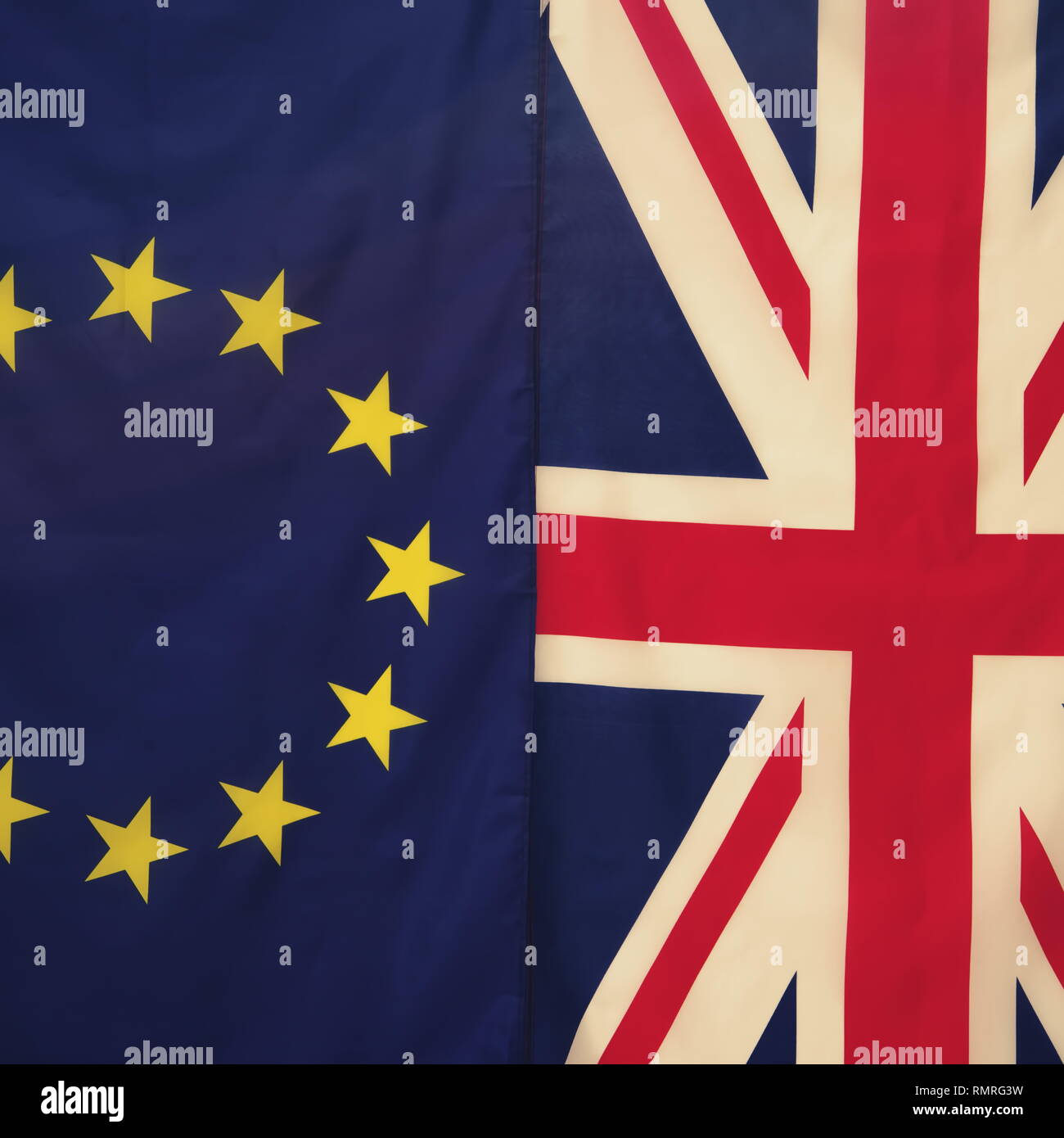 EU Union Jack flag European Union British flag Stock Photo - Alamy