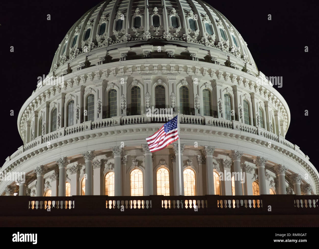 The United States Capitol at night. Capitol USA Building. United States ...