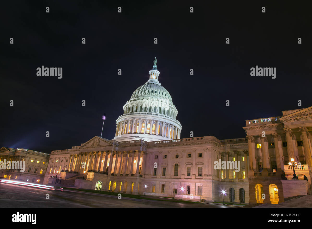 The United States Capitol at night. Capitol USA Building. United States ...
