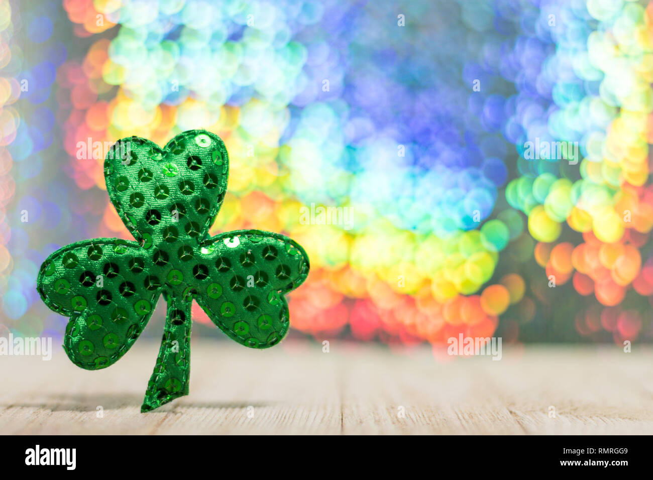 Shamrock And Rainbow Background