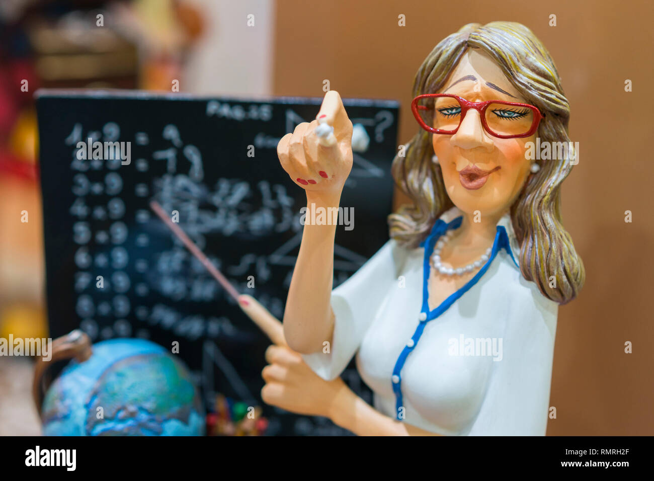 colorful figure of the teacher. The concept of education Stock Photo ...