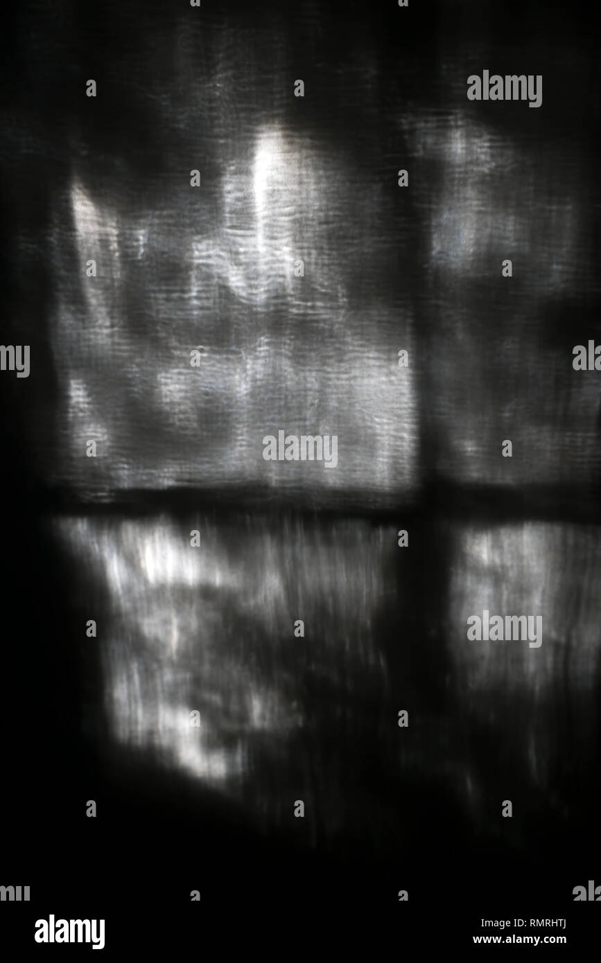 Scary window reflections in black and white Stock Photo - Alamy