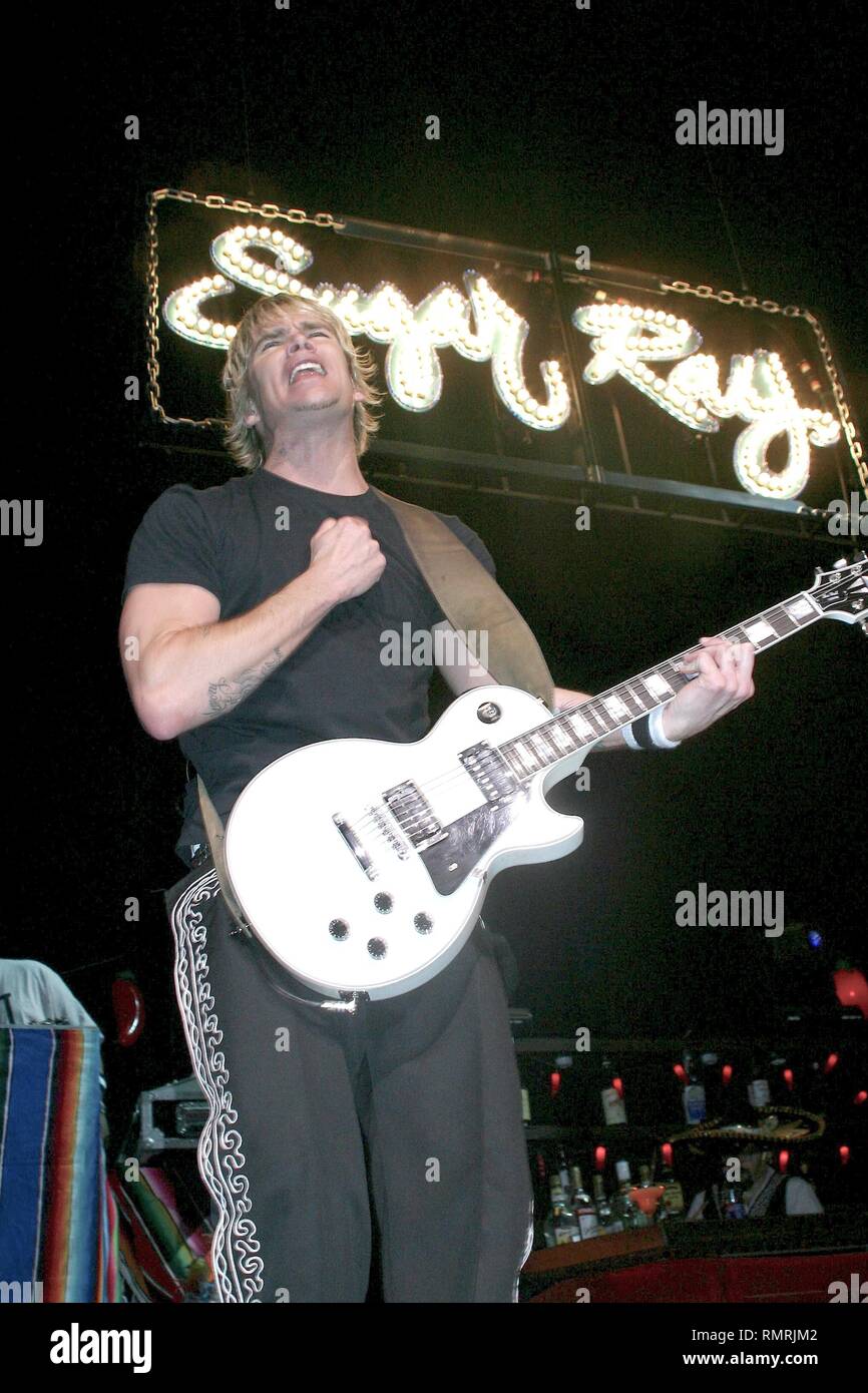 Singer Mark McGrath of the rock band Sugar Ray is shown performing on ...