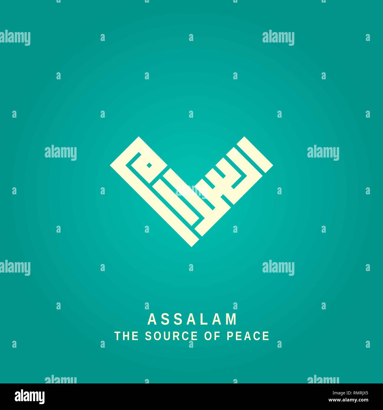 Arabic Calligraphy of text "ASSALAM", Translated as: The Source Peace ...