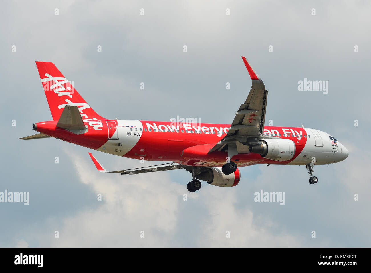 Kuala Lumpur, Malaysia - May 3, 2018. An Airbus A320 airplane of ...