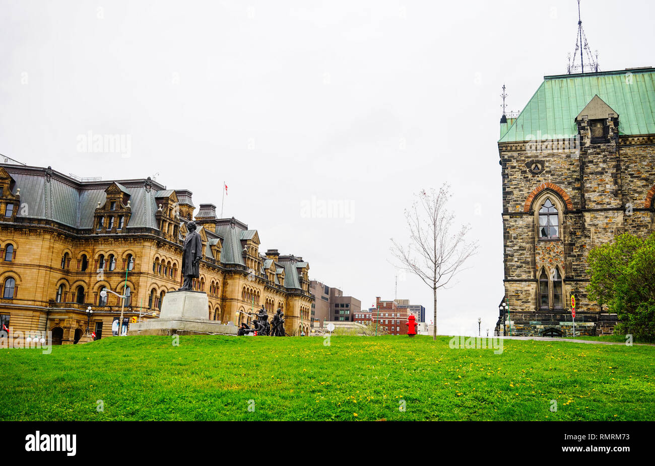 Parliament Buildings in Ottawa, Canada. The historic, neo-Gothic ...
