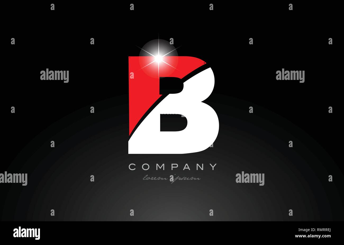 Red And Black Letter B Logo