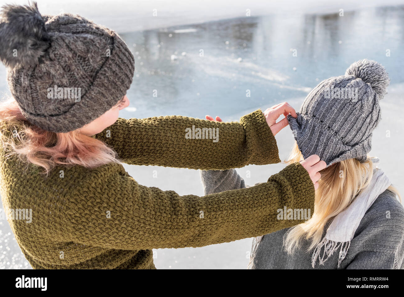 Pulling hat over head hi-res stock photography and images - Alamy