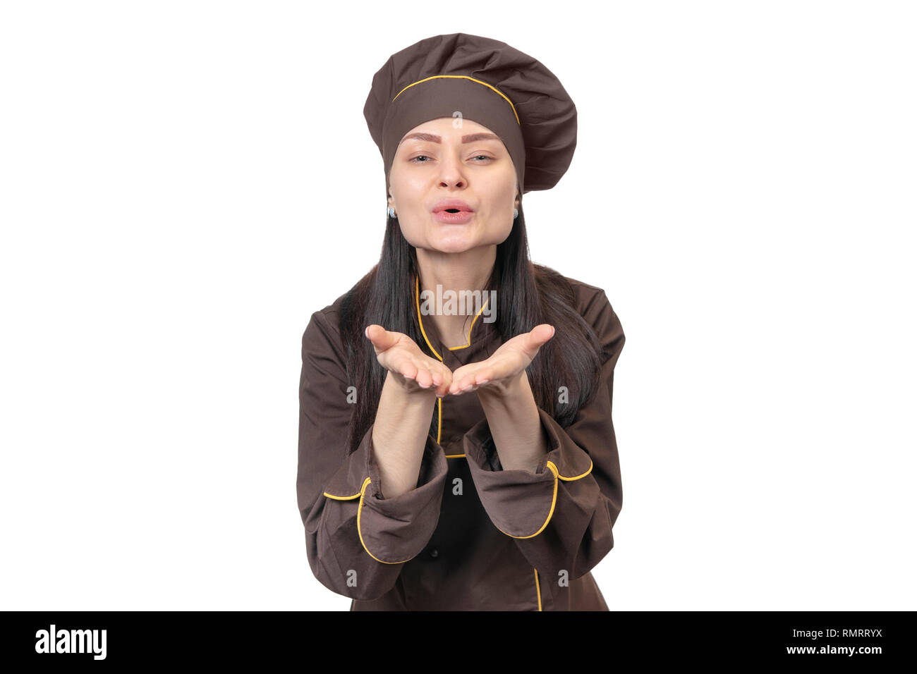 chef blows a kiss Stock Photo - Alamy