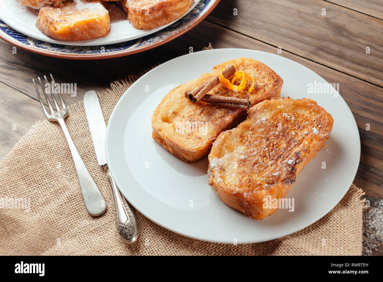 "Torrijas", typical spanish dessret in Lent and Easter Stock Photo - Alamy