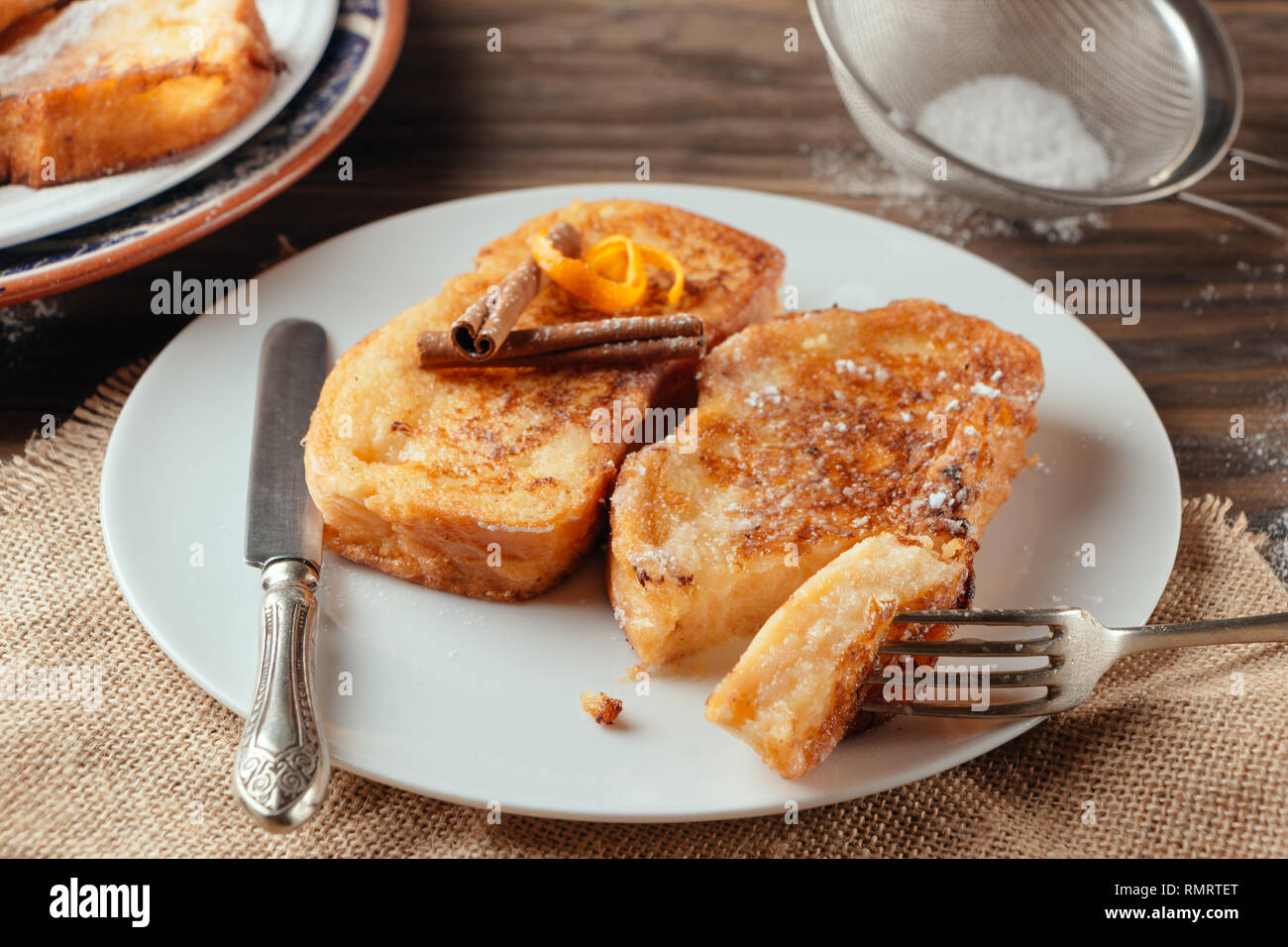 "Torrijas", typical spanish dessret in Lent and Easter Stock Photo - Alamy