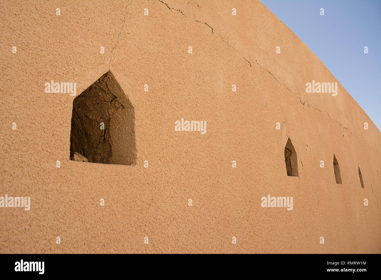 Caracteristic windows of arabic house in the old village of Al Hamra ...