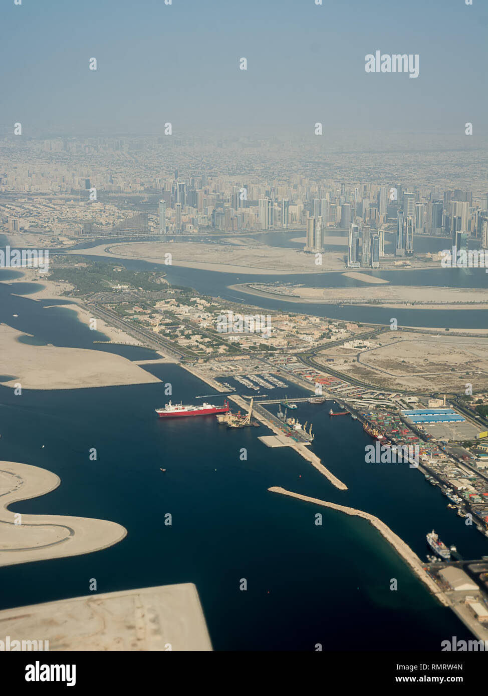 Emirates towers uae aerial hi-res stock photography and images - Alamy