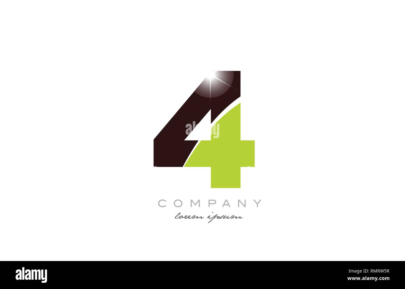 Number 4 logo Cut Out Stock Images & Pictures - Alamy