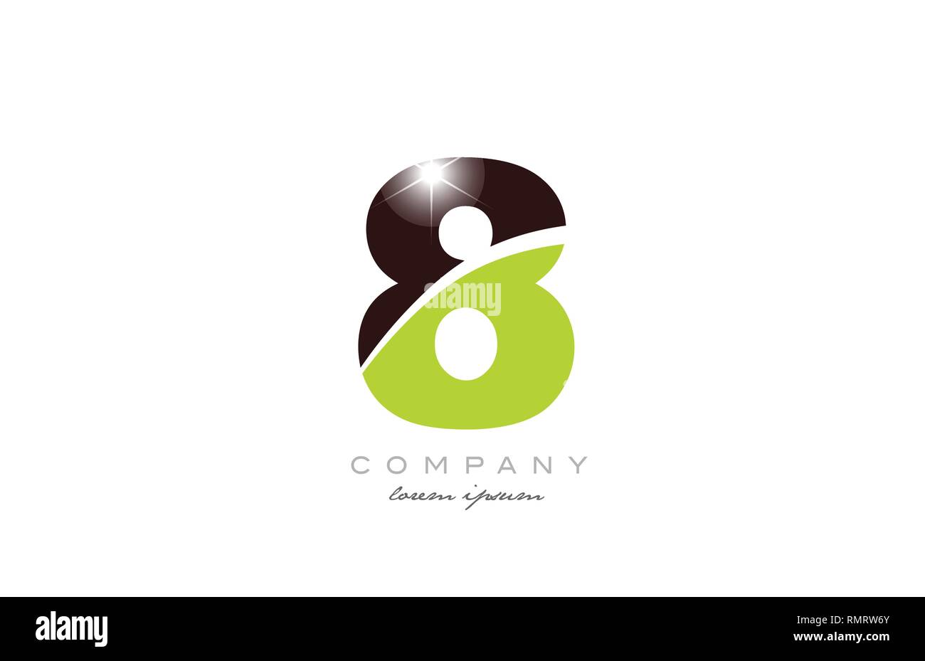 Number 8 logo Cut Out Stock Images & Pictures - Alamy