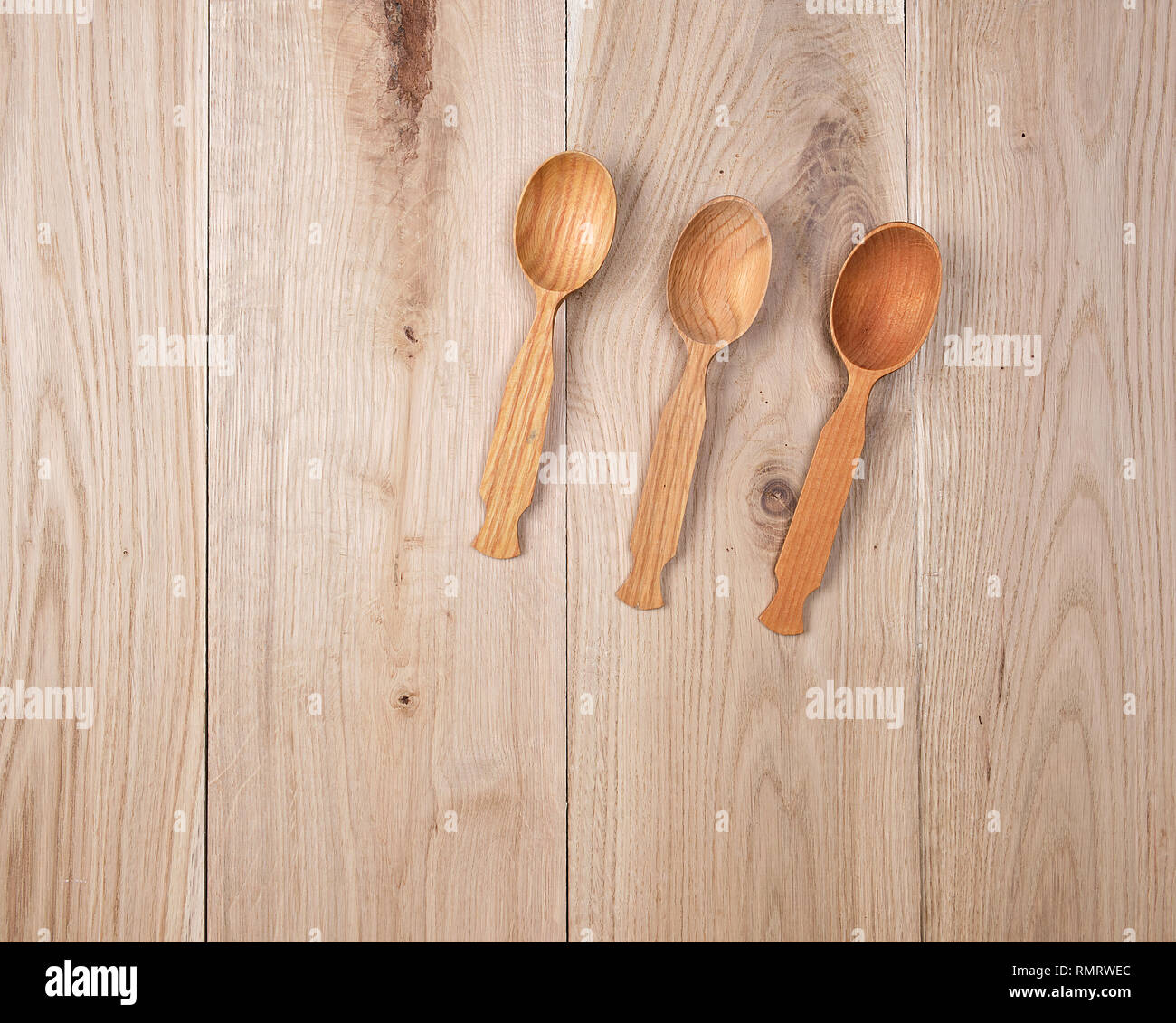 Three empty wooden spoons hi-res stock photography and images - Alamy