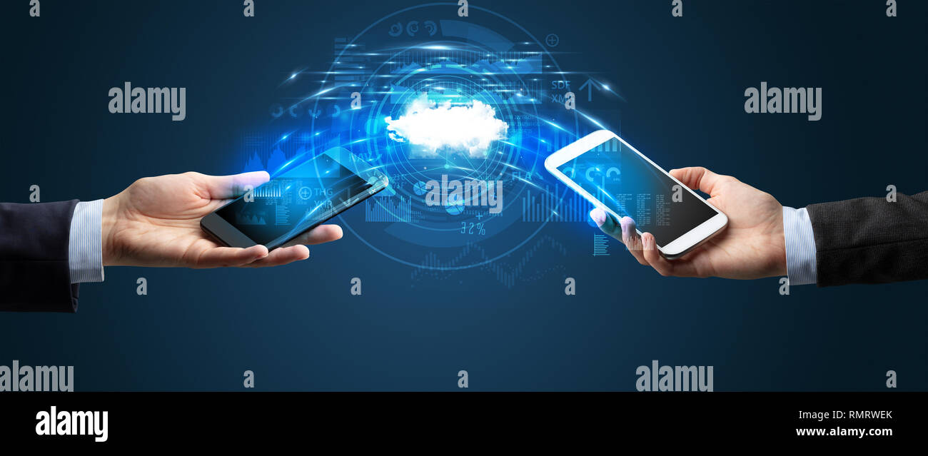 Syncing with mobile hi-res stock photography and images - Alamy