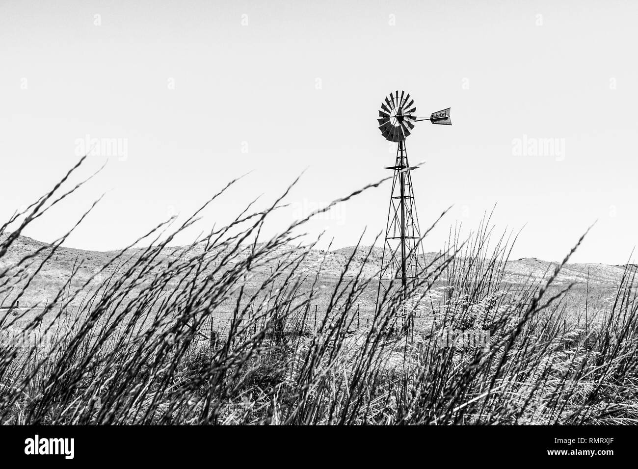 Black And White Windmill High Resolution Stock Photography and Images ...