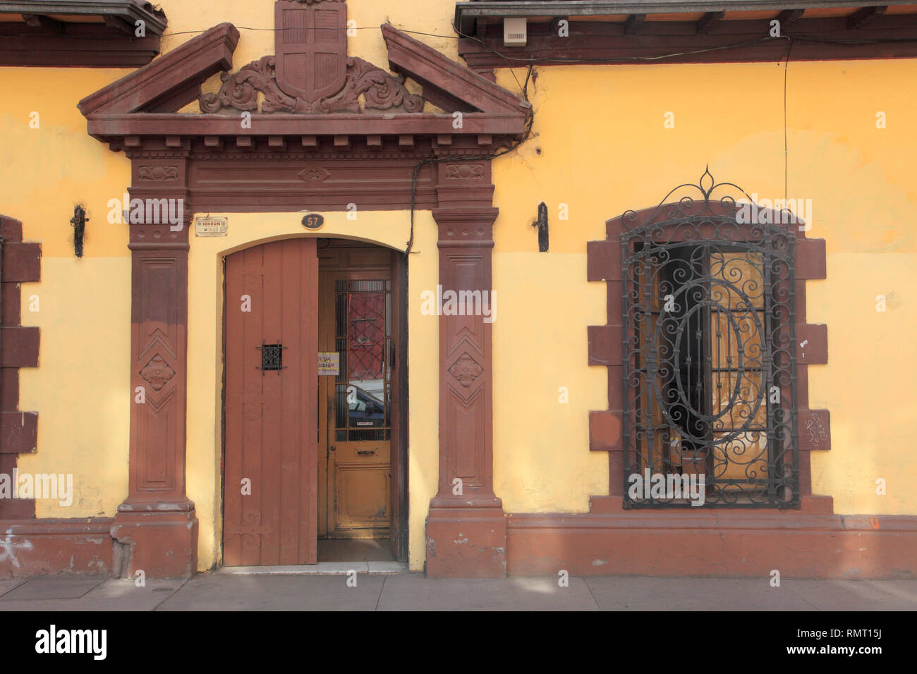 Chile, Santiago, Barrio Concha y Toro, house, heritage architecture ...