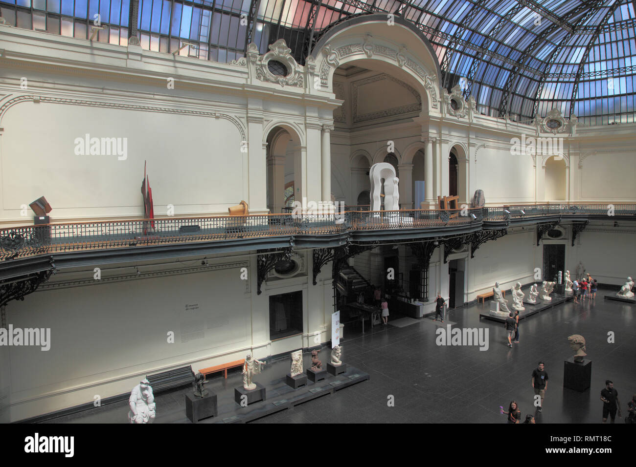 Chile, Santiago, Museo Nacional de Bellas Artes, interior Stock Photo ...