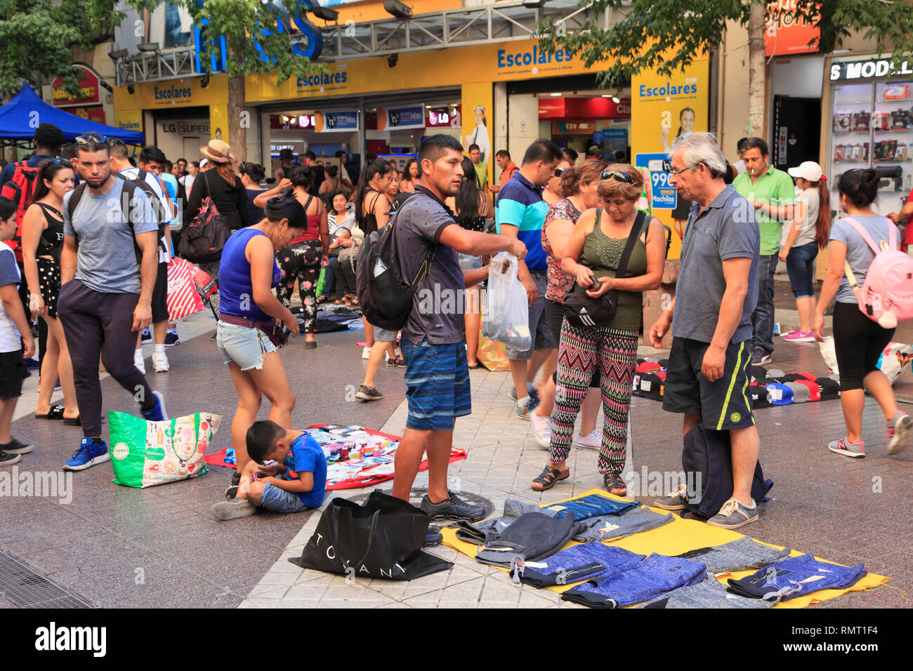 Santiago chile street market hi-res stock photography and images - Alamy