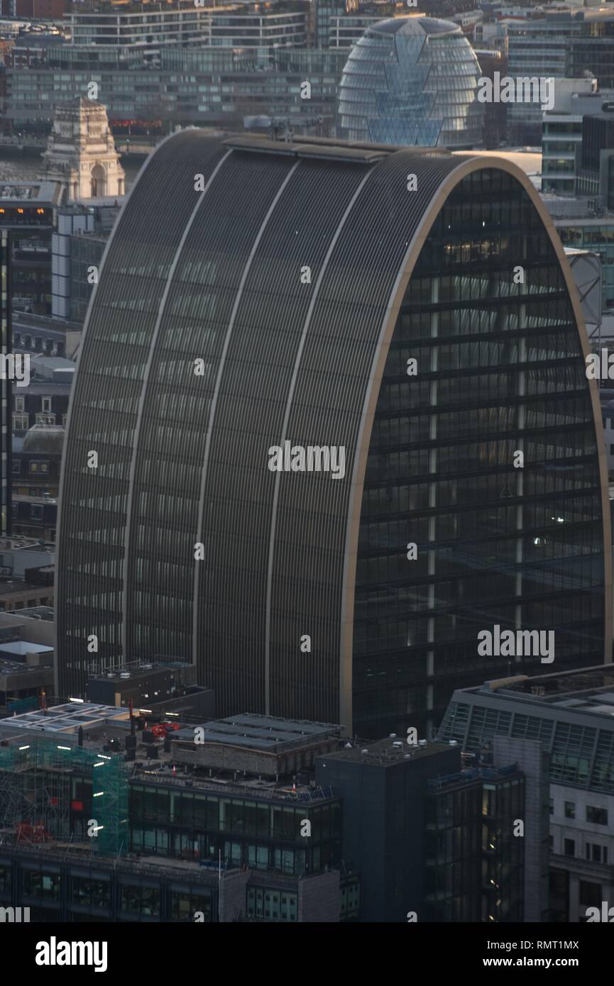 London office building shaped like a can of Ham Stock Photo - Alamy