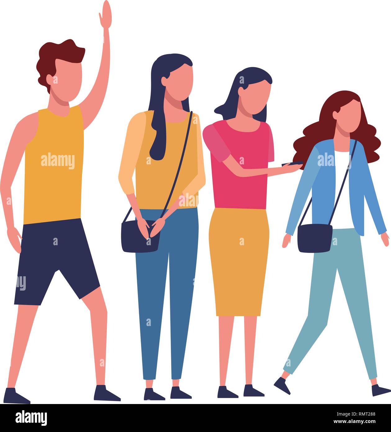 faceless group people Stock Vector Image & Art - Alamy