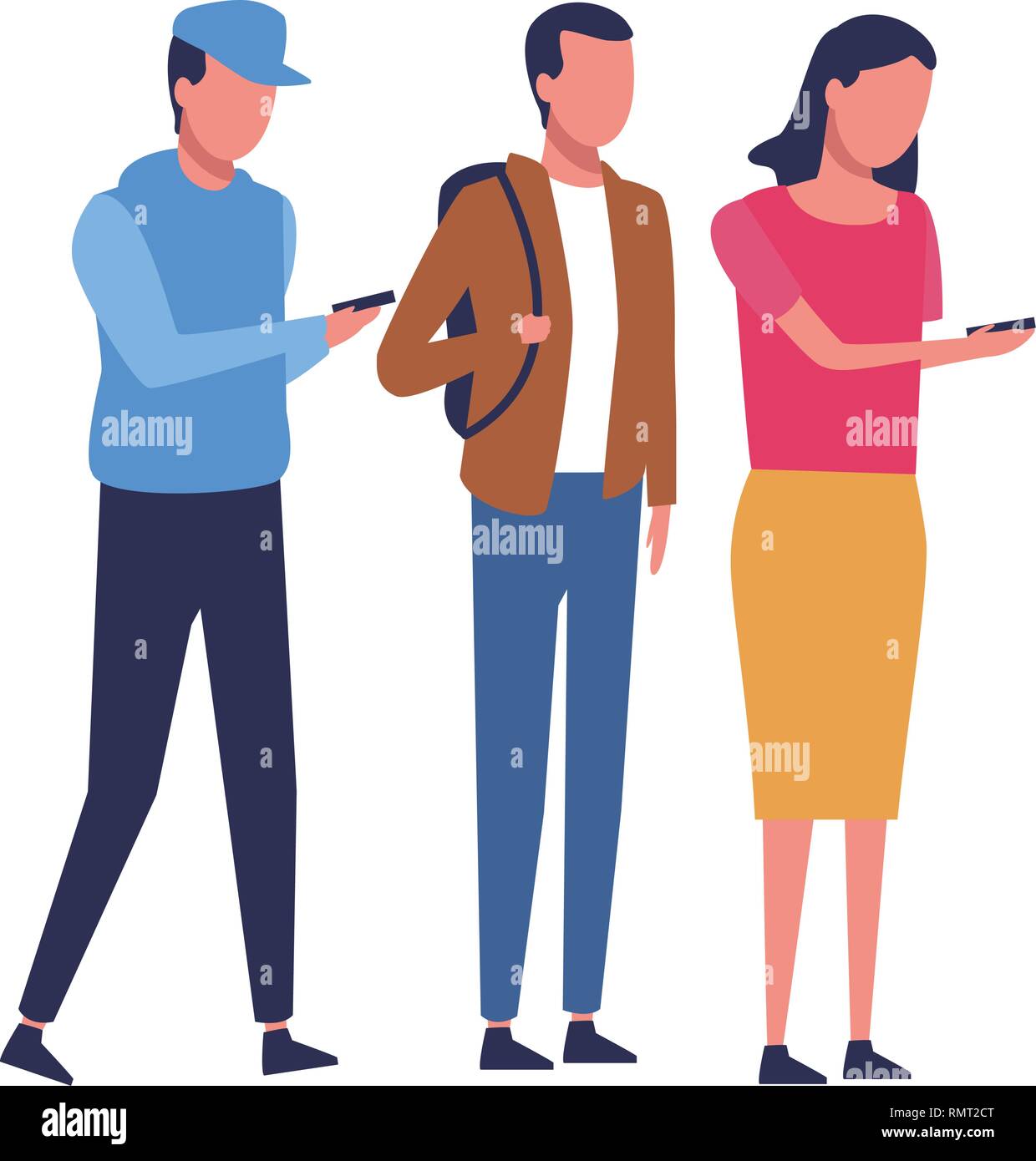 Faceless group Stock Vector Images - Alamy