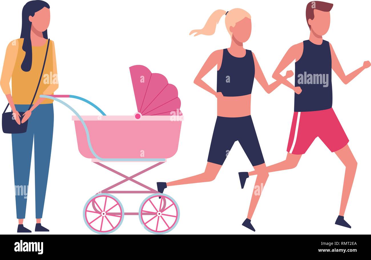 faceless people running Stock Vector Image & Art - Alamy