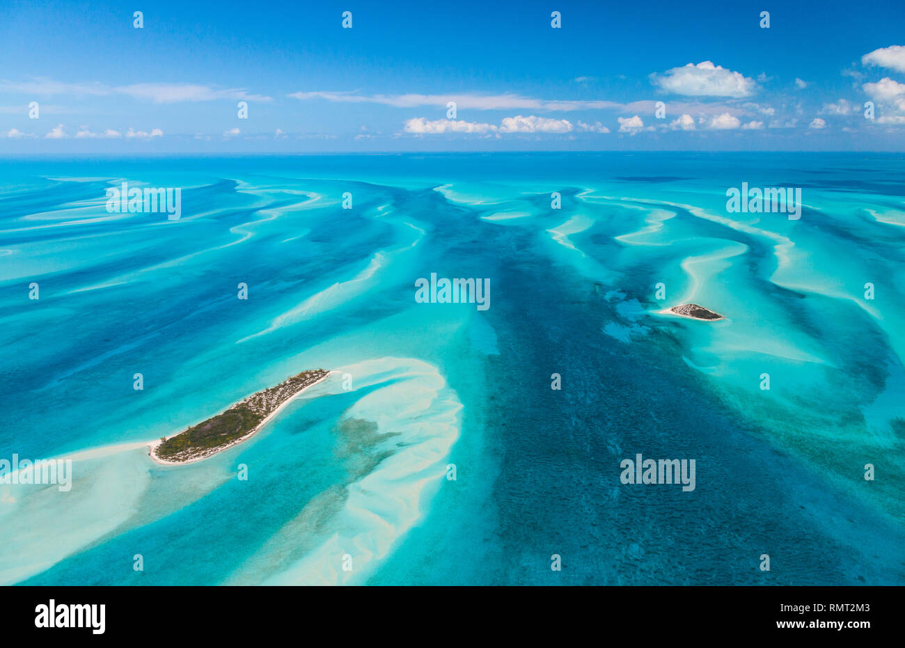 Aerial view, Eleuthera, Bahamas, America Stock Photo - Alamy