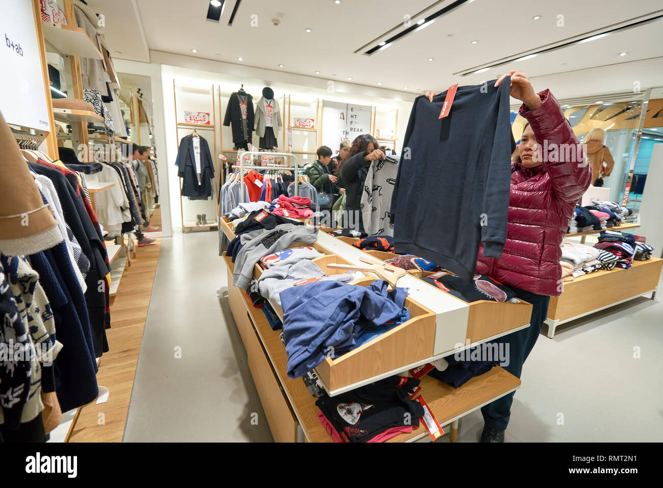 HONG KONG - CIRCA JANUARY, 2016: inside of a store at a shopping center ...