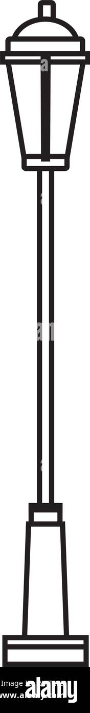 street lamp post black and white Stock Vector Image & Art - Alamy
