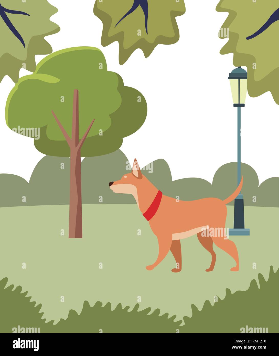Doggy park Stock Vector Images - Alamy