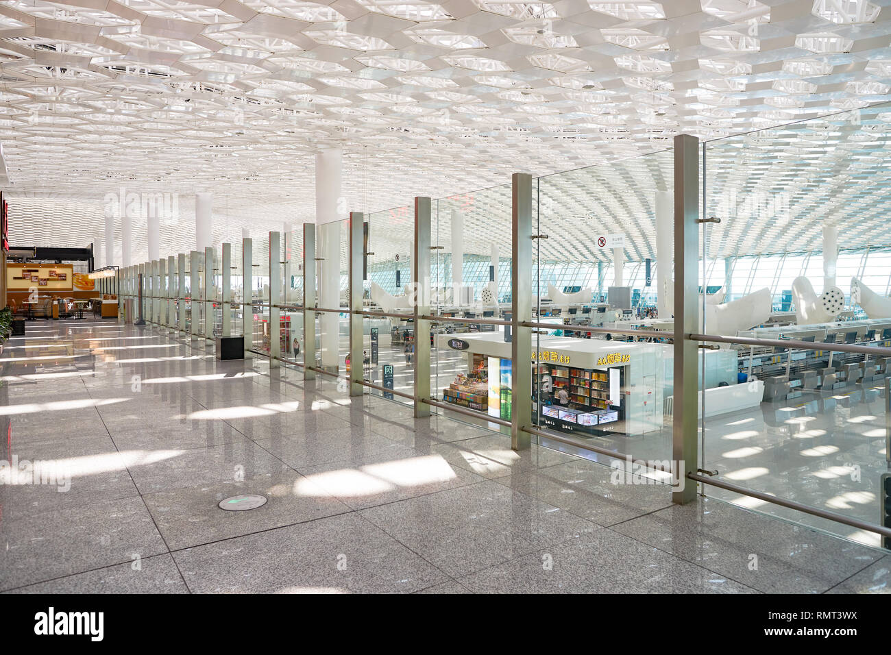 SHENZHEN, CHINA - CIRCA MAY, 2016: inside of Shenzhen Bao'an ...