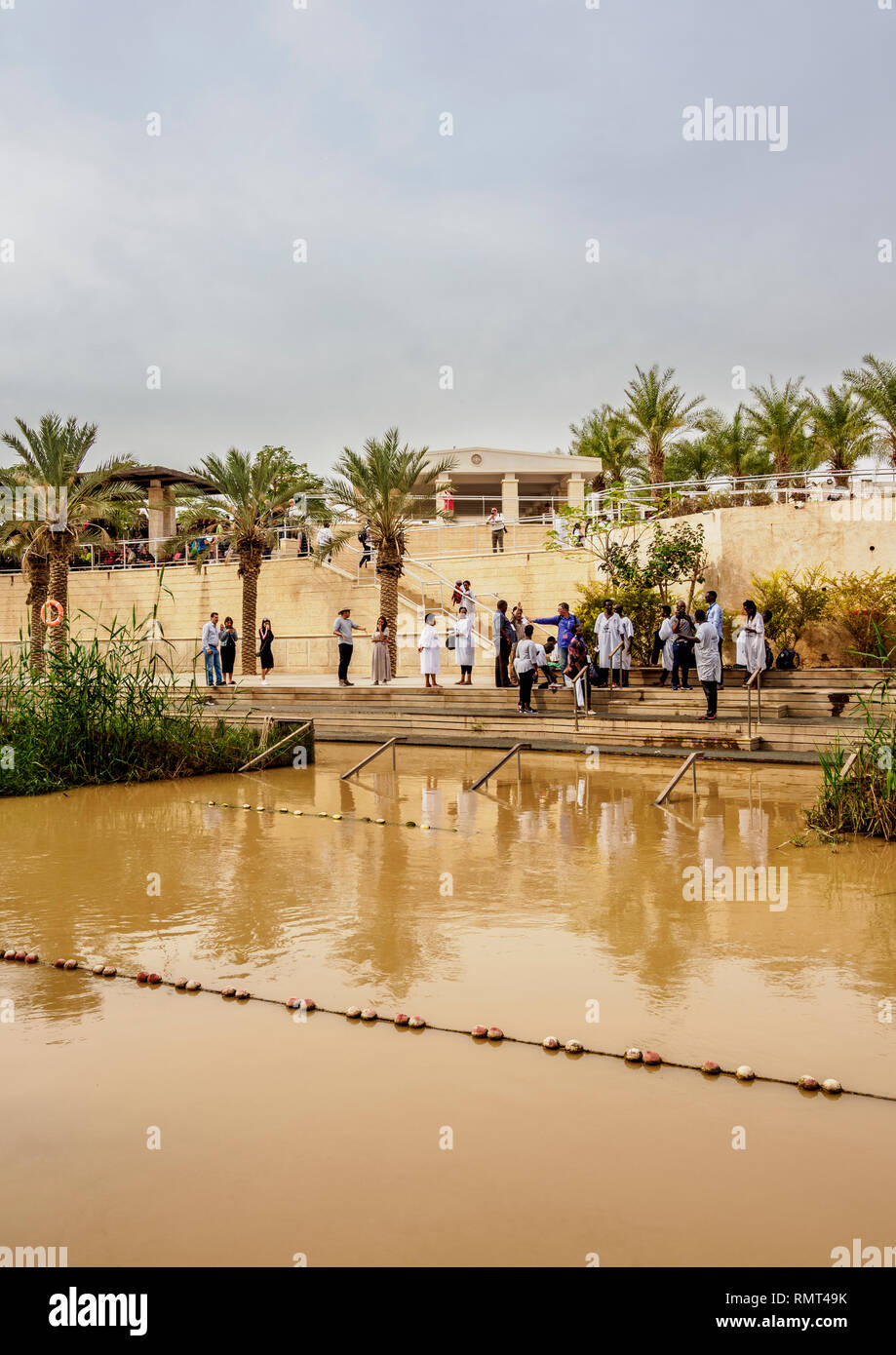 Qasr All-Yahud, Israel. Jordan River near Bethany Betharaba, picture ...