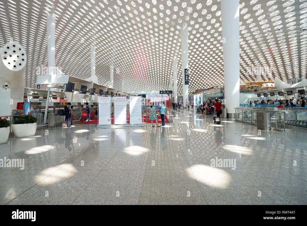 SHENZHEN, CHINA - CIRCA MAY, 2016: inside of Shenzhen Bao'an ...