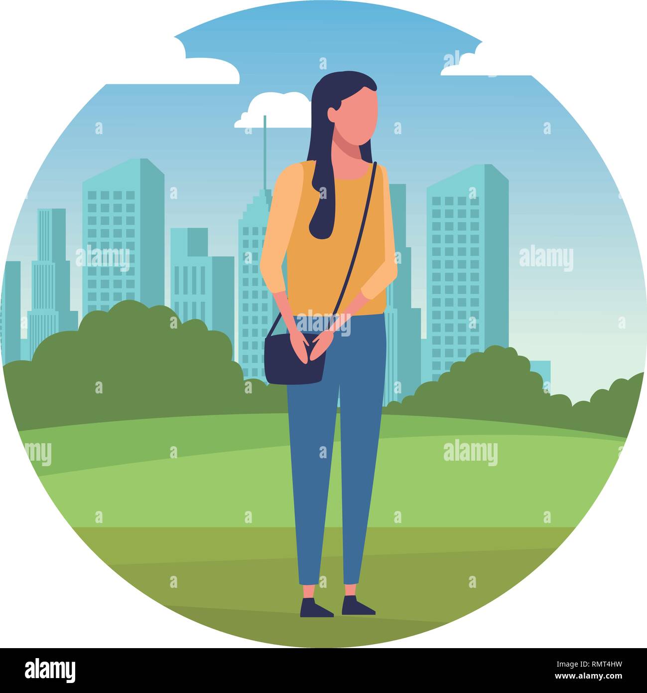 faceless girl portrait Stock Vector Image & Art - Alamy