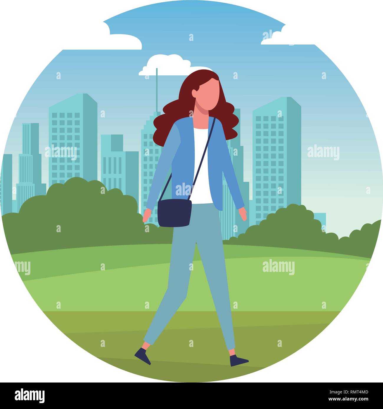 faceless girl portrait Stock Vector Image & Art - Alamy