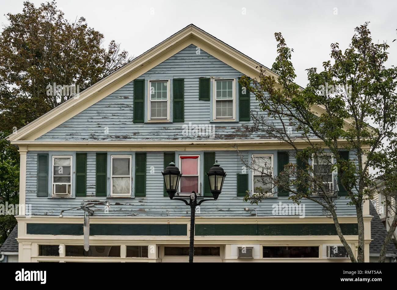 A large custom built house in a residential neighborhood in Plymouth MA ...