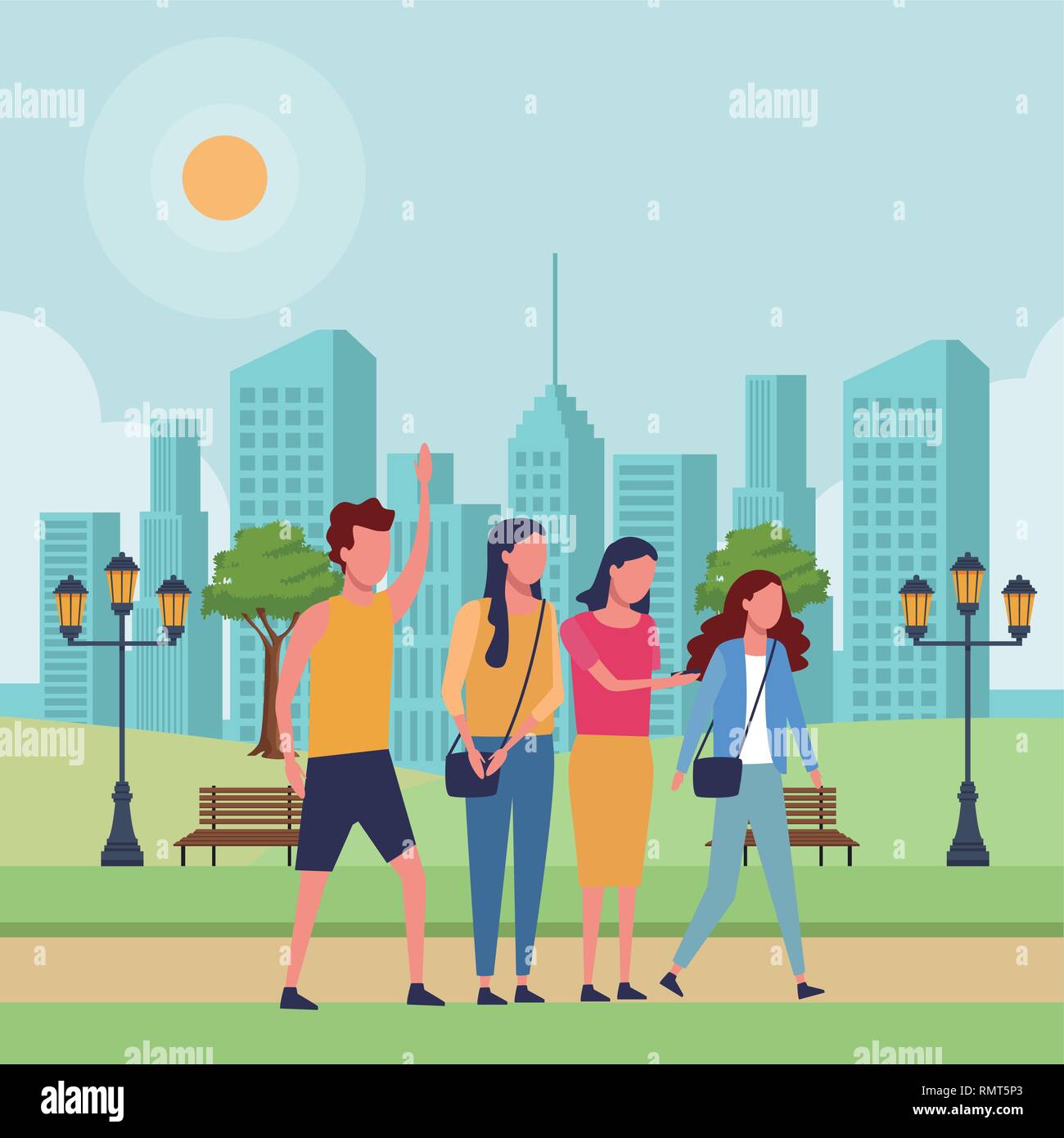 faceless group people Stock Vector Image & Art - Alamy