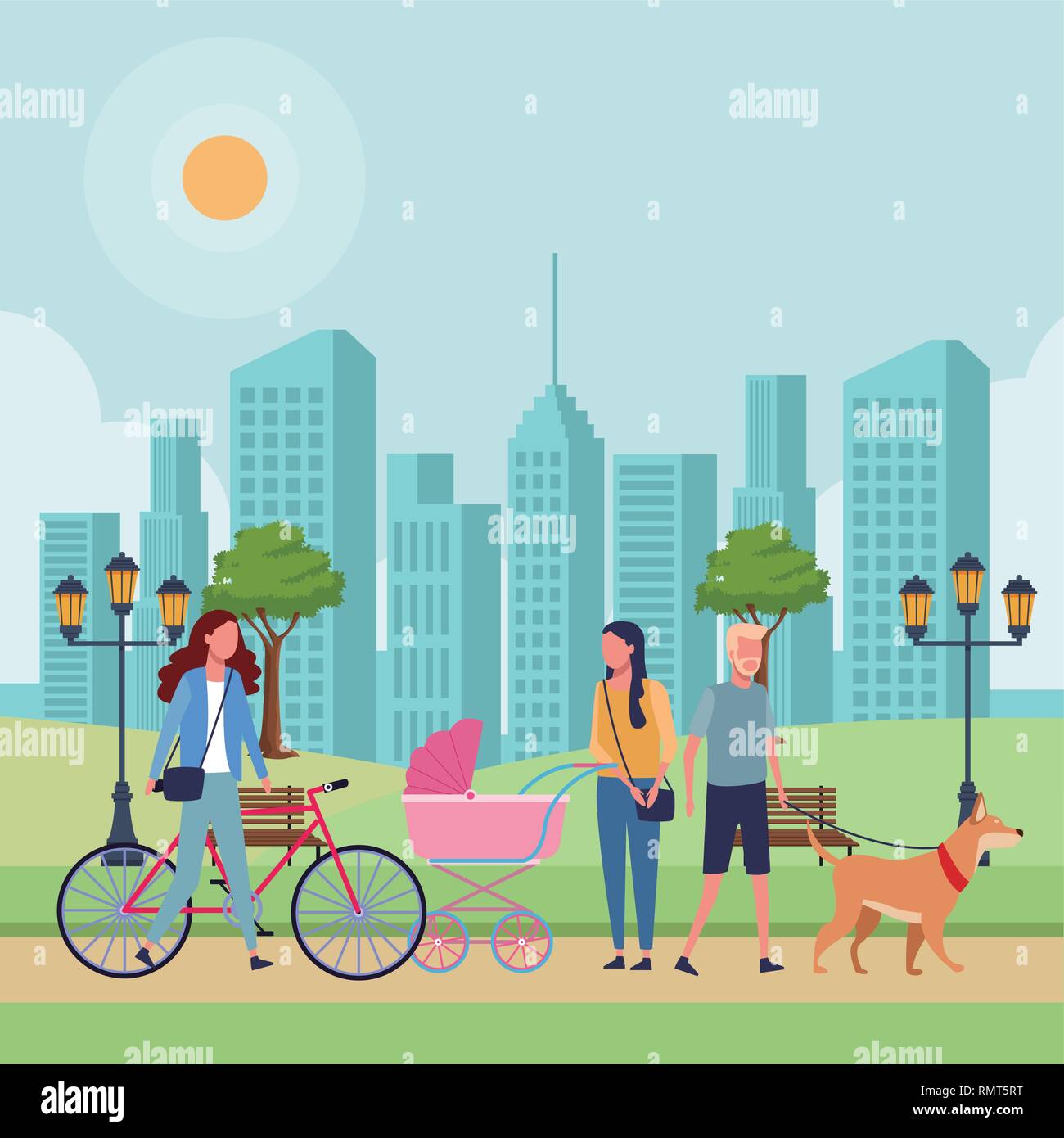 faceless people walking Stock Vector Image & Art - Alamy