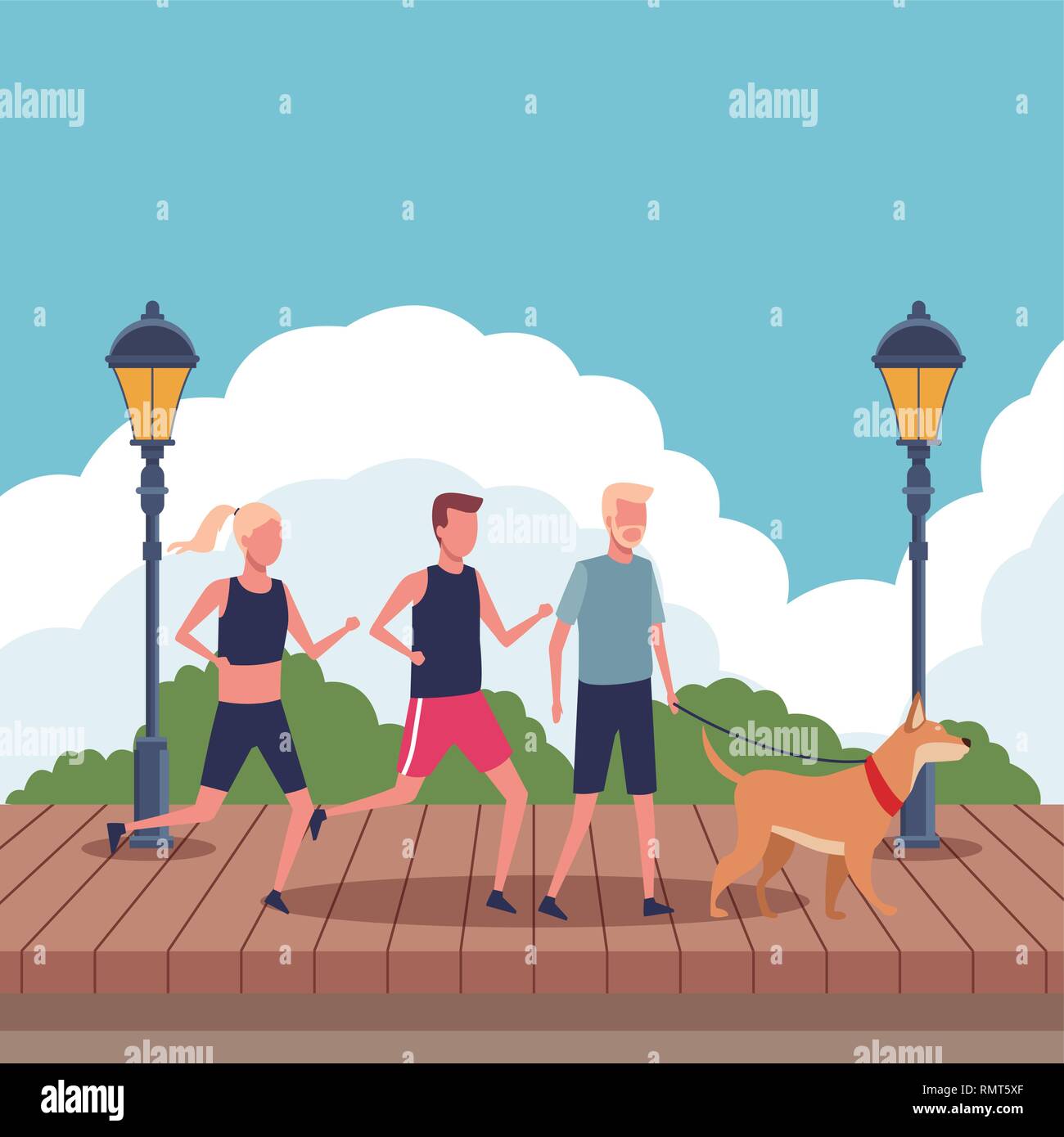 faceless people running Stock Vector Image & Art - Alamy