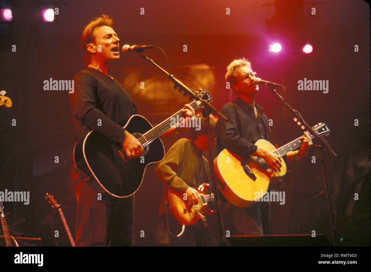 Musician Dewey Bunnell and Gerry Beckley of the band America are shown ...