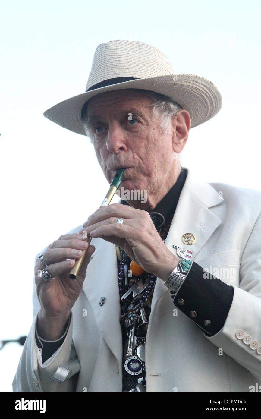 A musician playing with folk singer Pete Seeger is shown performing on ...