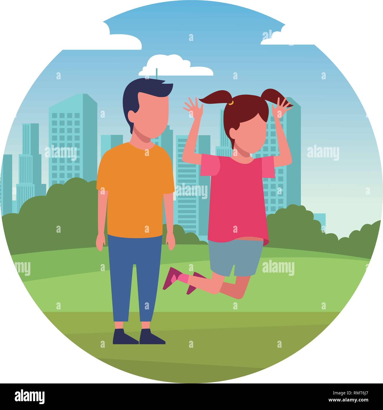 Kids playing cartoons Stock Vector Image & Art - Alamy